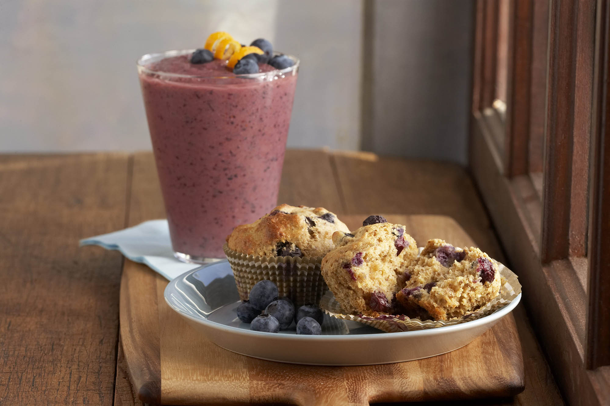 Healthy Blueberry Bran Muffin