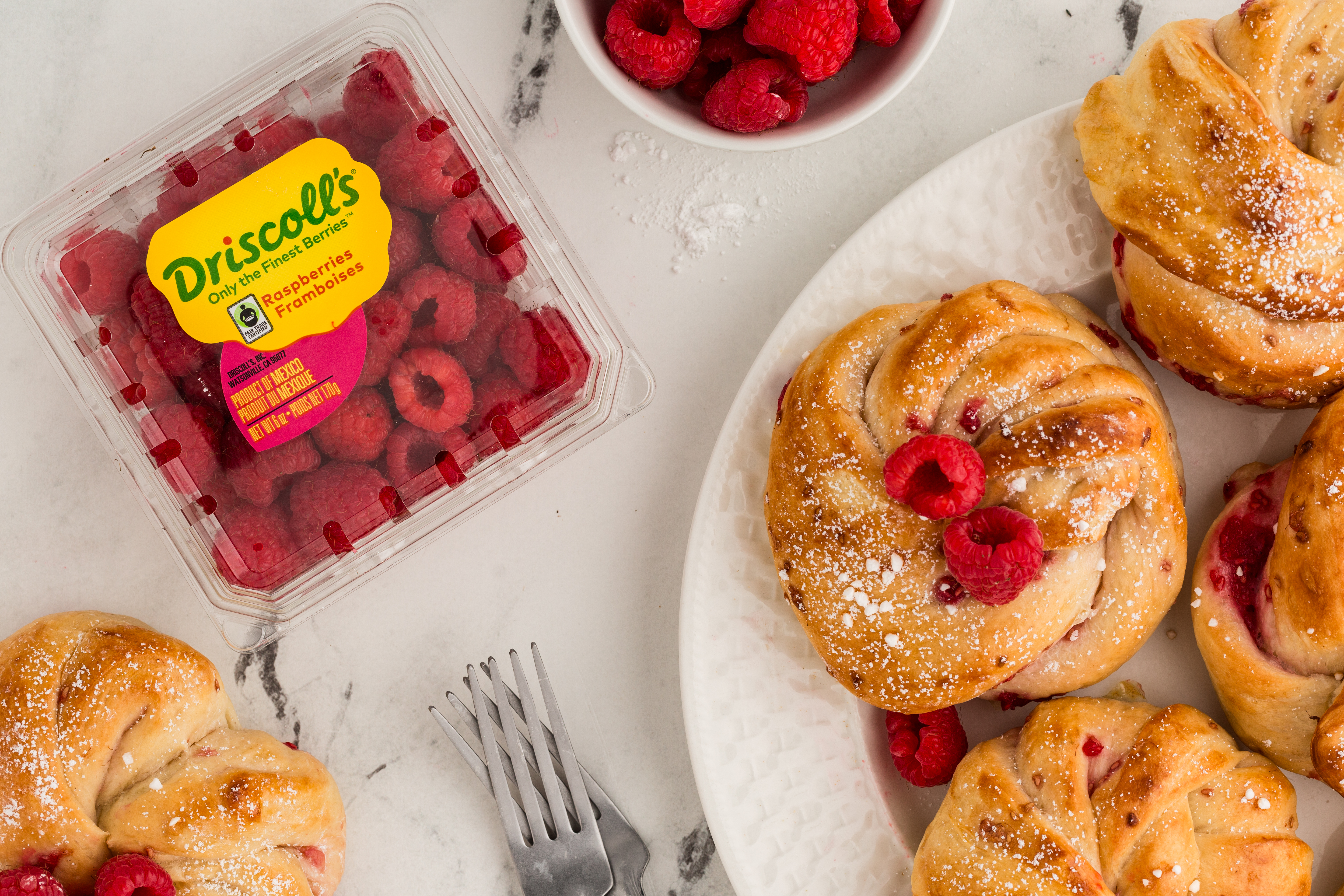 Raspberry Breakfast Knots | Driscoll’s